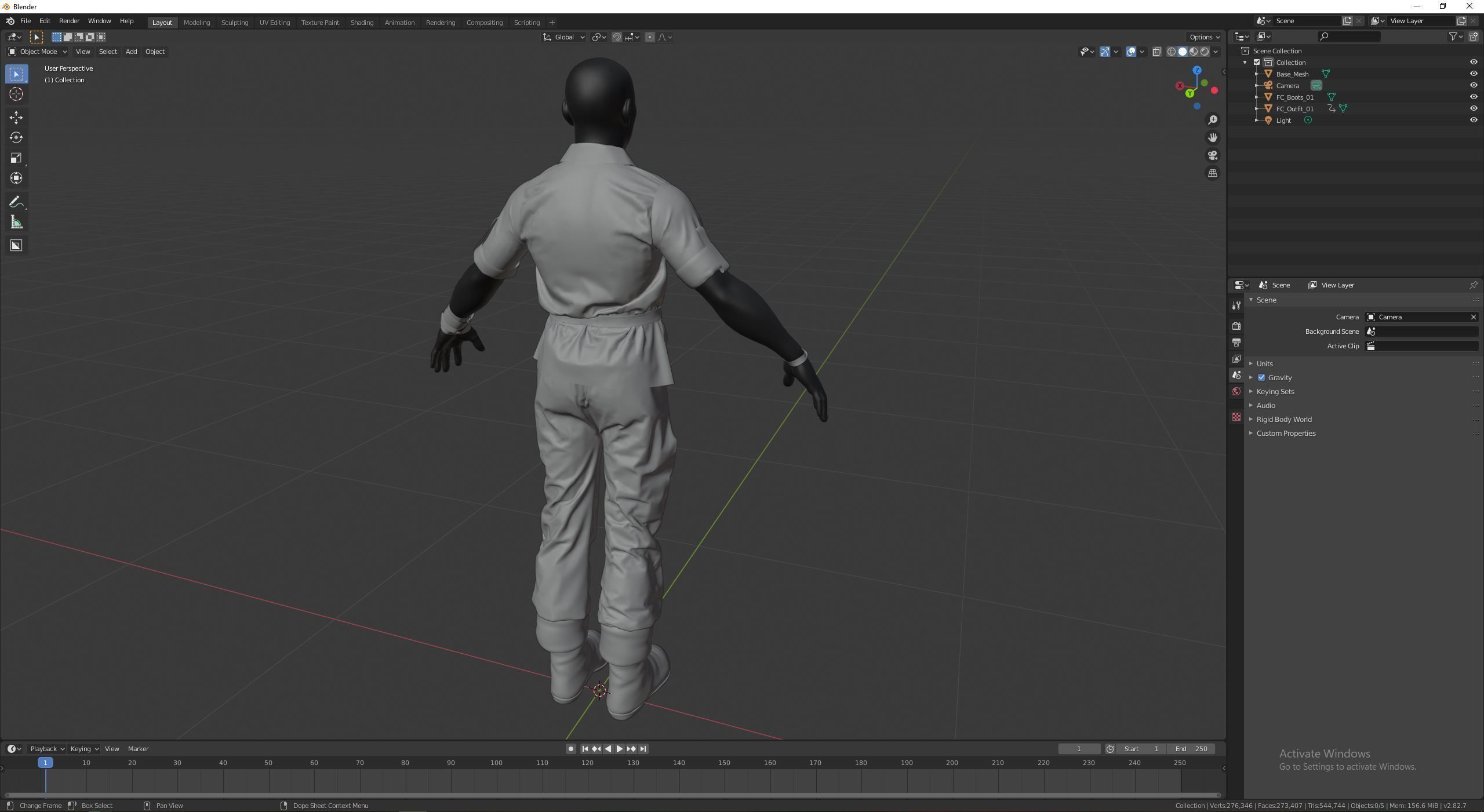 Male Generic Village Outfit 3D model | CGTrader