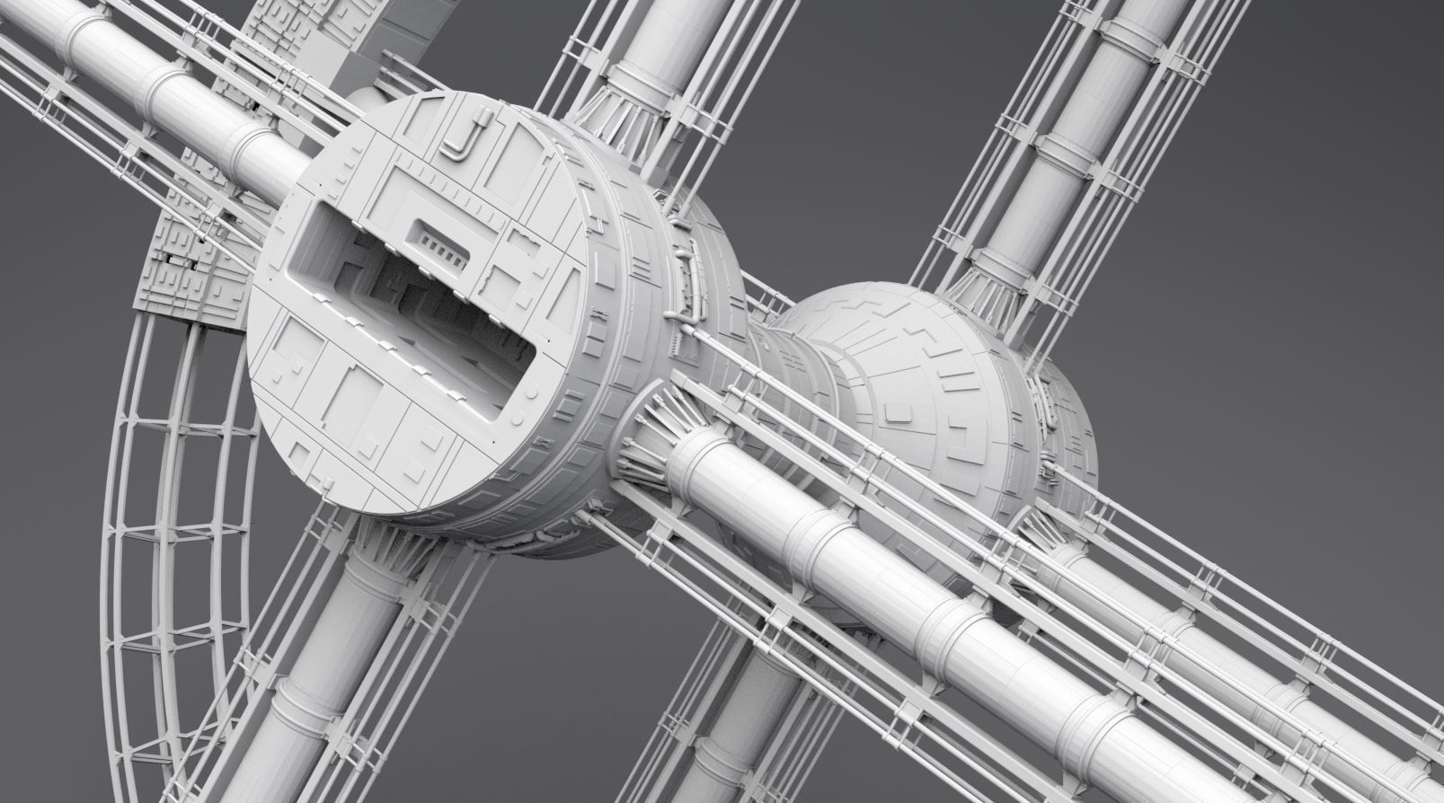 2001 Space Station V Scale model 3D model 3D printable | CGTrader