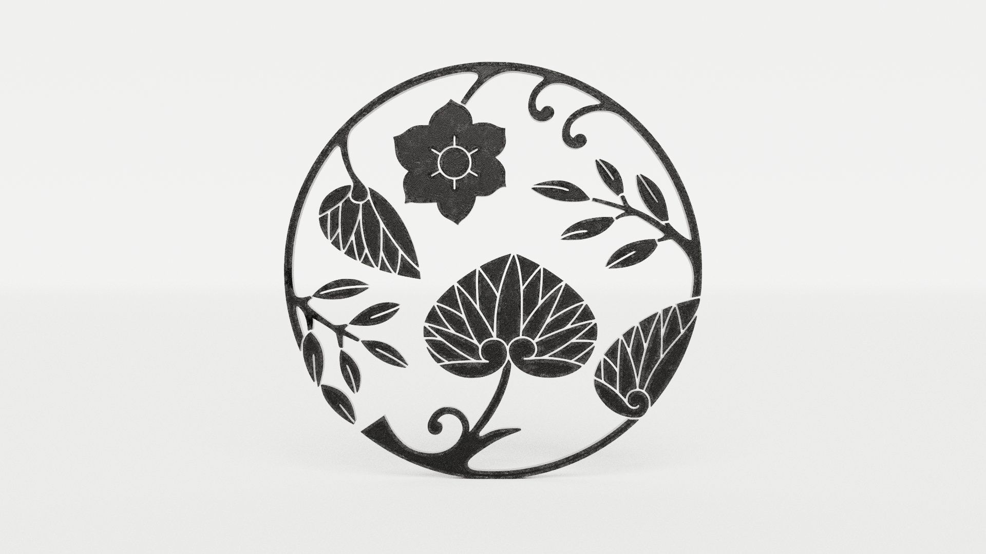 Traditional Japanese Emblems vol1 3D model | CGTrader