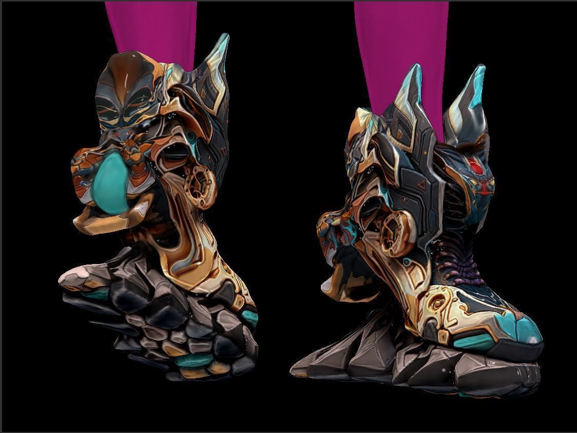 3D model Anime space shoes VR / AR / low-poly | CGTrader