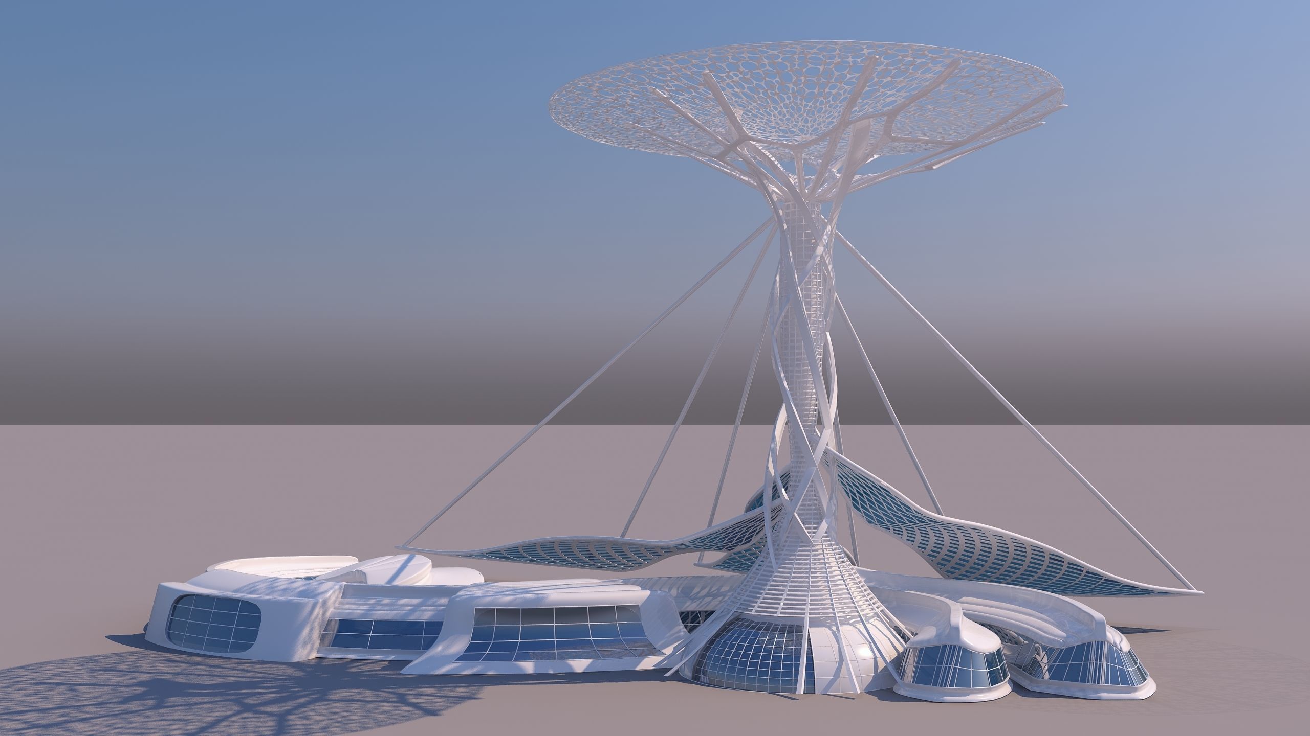 0084 - Organic Building 3D model | CGTrader