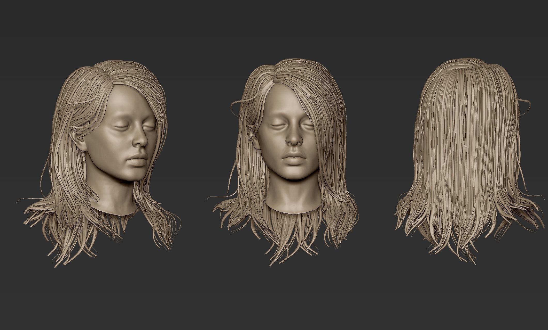 Hair 57 3D model | CGTrader