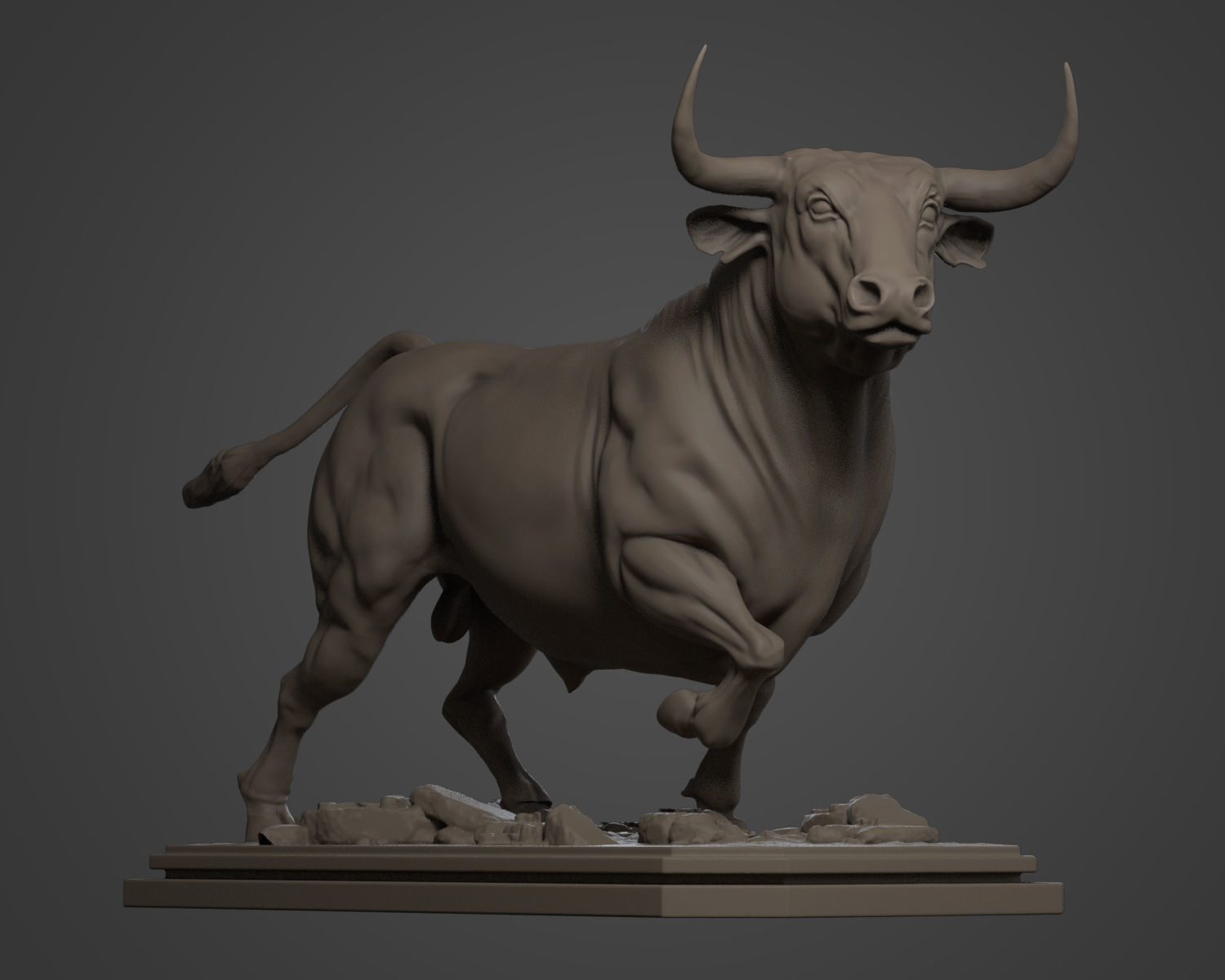 cattle 3d print bull statue 3D model 3D printable | CGTrader