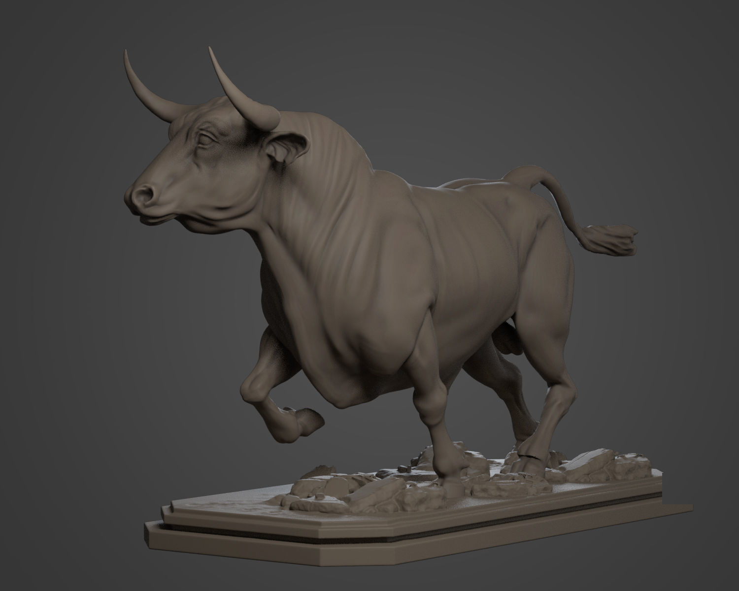 cattle 3d print bull statue 3D model 3D printable | CGTrader