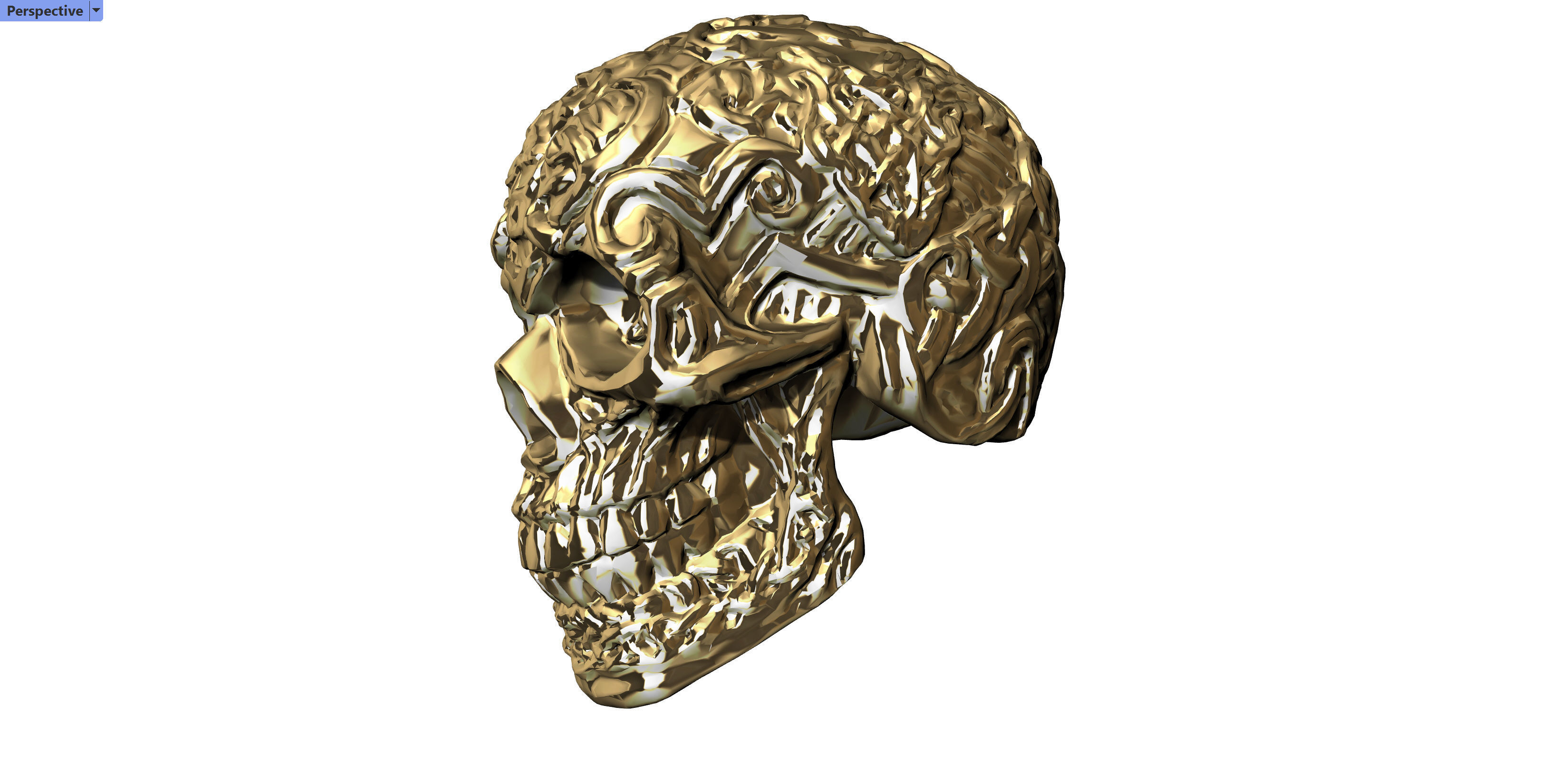 Skull 3d Print Model Modern Design 3d Model 3d Printable Cgtrader 0444