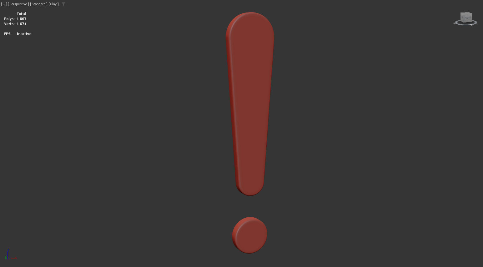 3D model Exclamation Mark VR / AR / low-poly | CGTrader