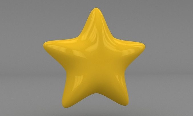 mimic the Super Star in Mario 3D model | CGTrader