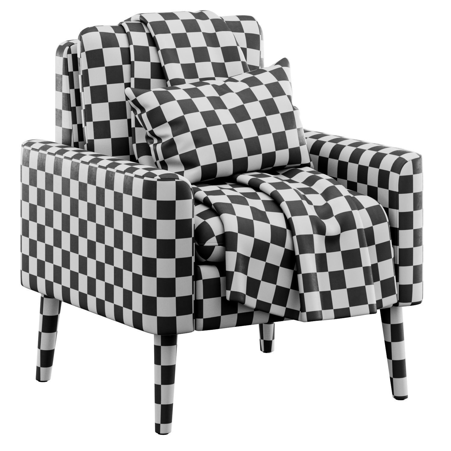 Cristyle armchair by George Oliver 3D model animated | CGTrader