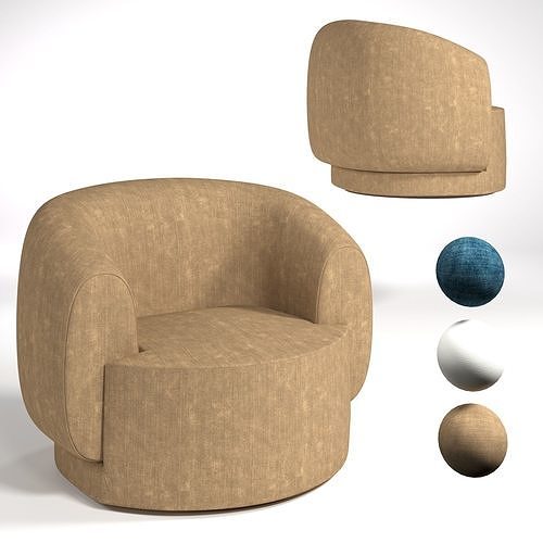Botero armchair 3D model | CGTrader