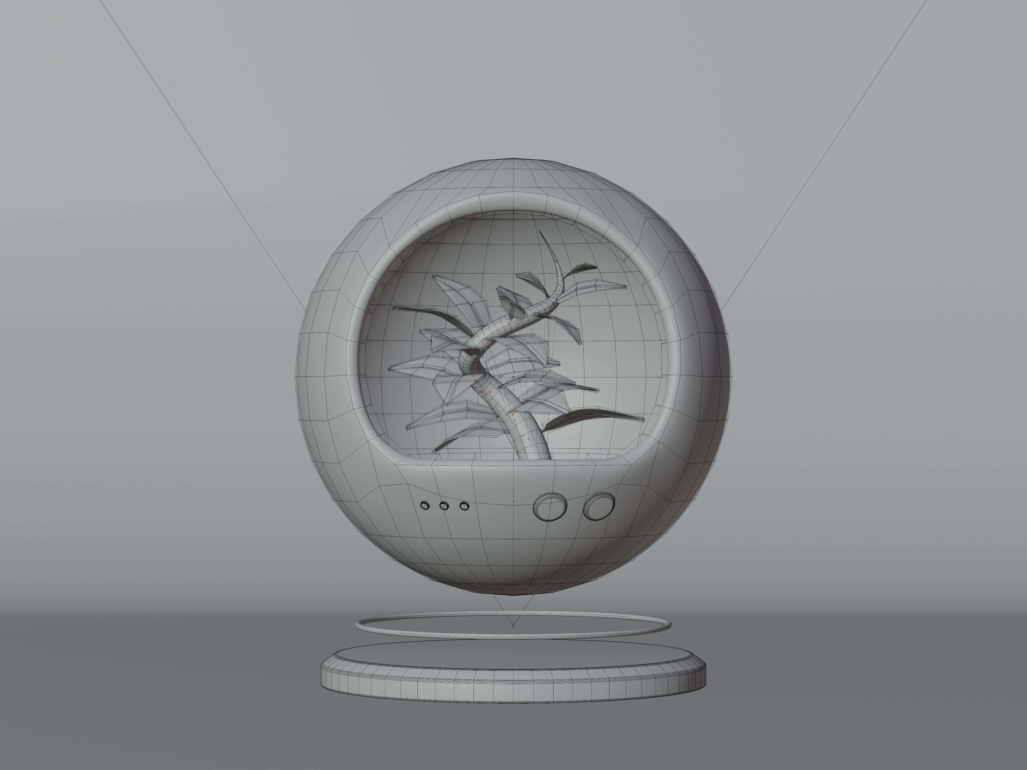 Sci-fi plant in capsule 3D model | CGTrader