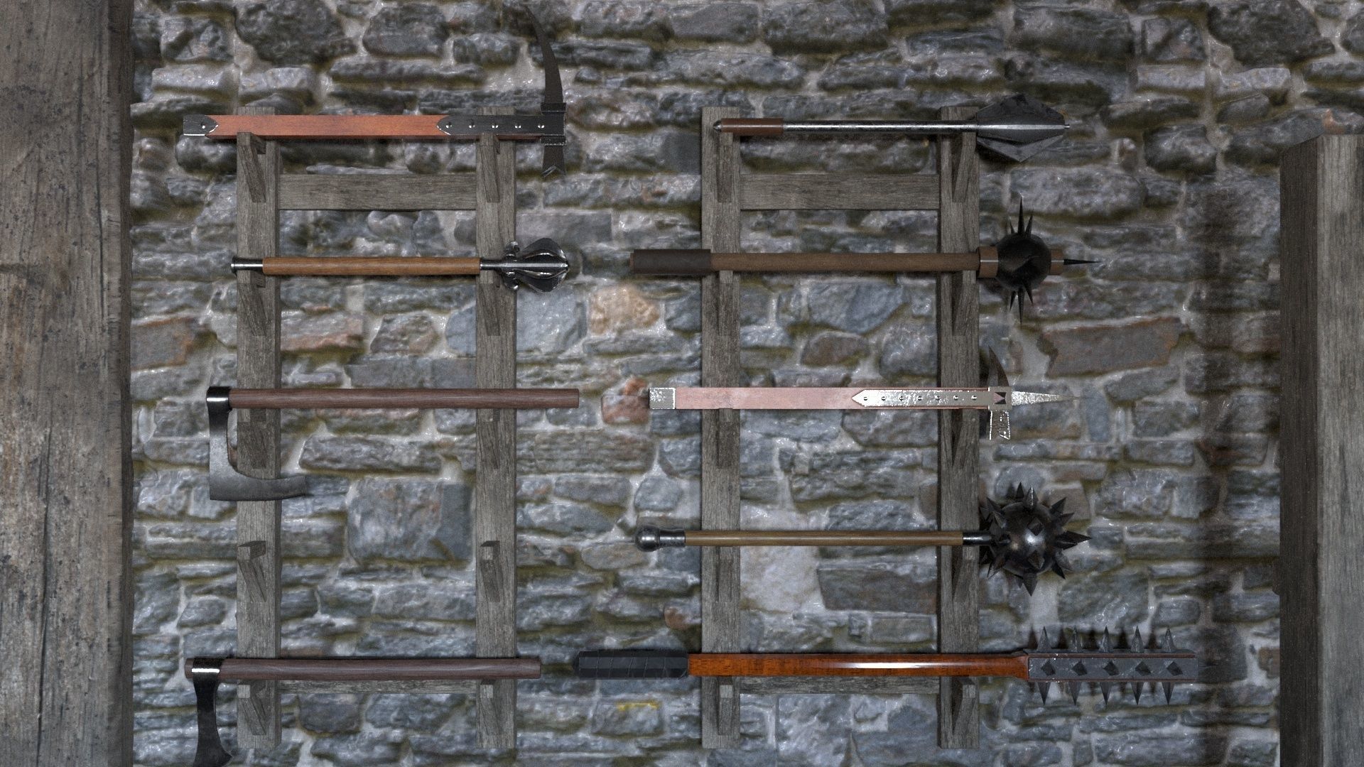 Medieval Armory and Smithy Building 3D model | CGTrader