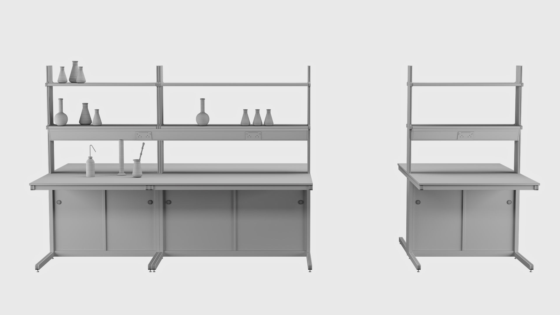 Laboratory Table Bench 3D model | CGTrader