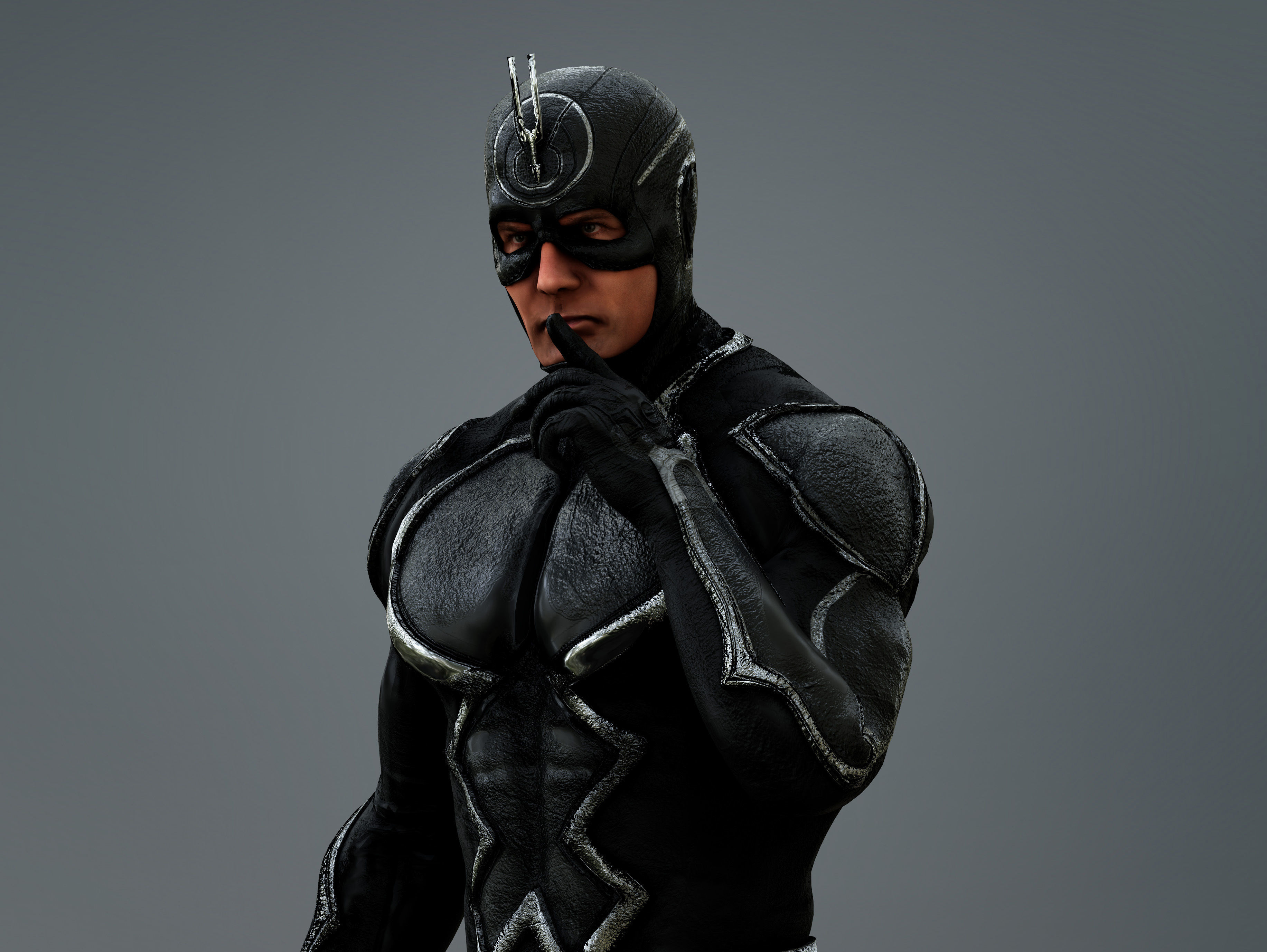 3D model Black Bolt VR / AR / low-poly rigged | CGTrader