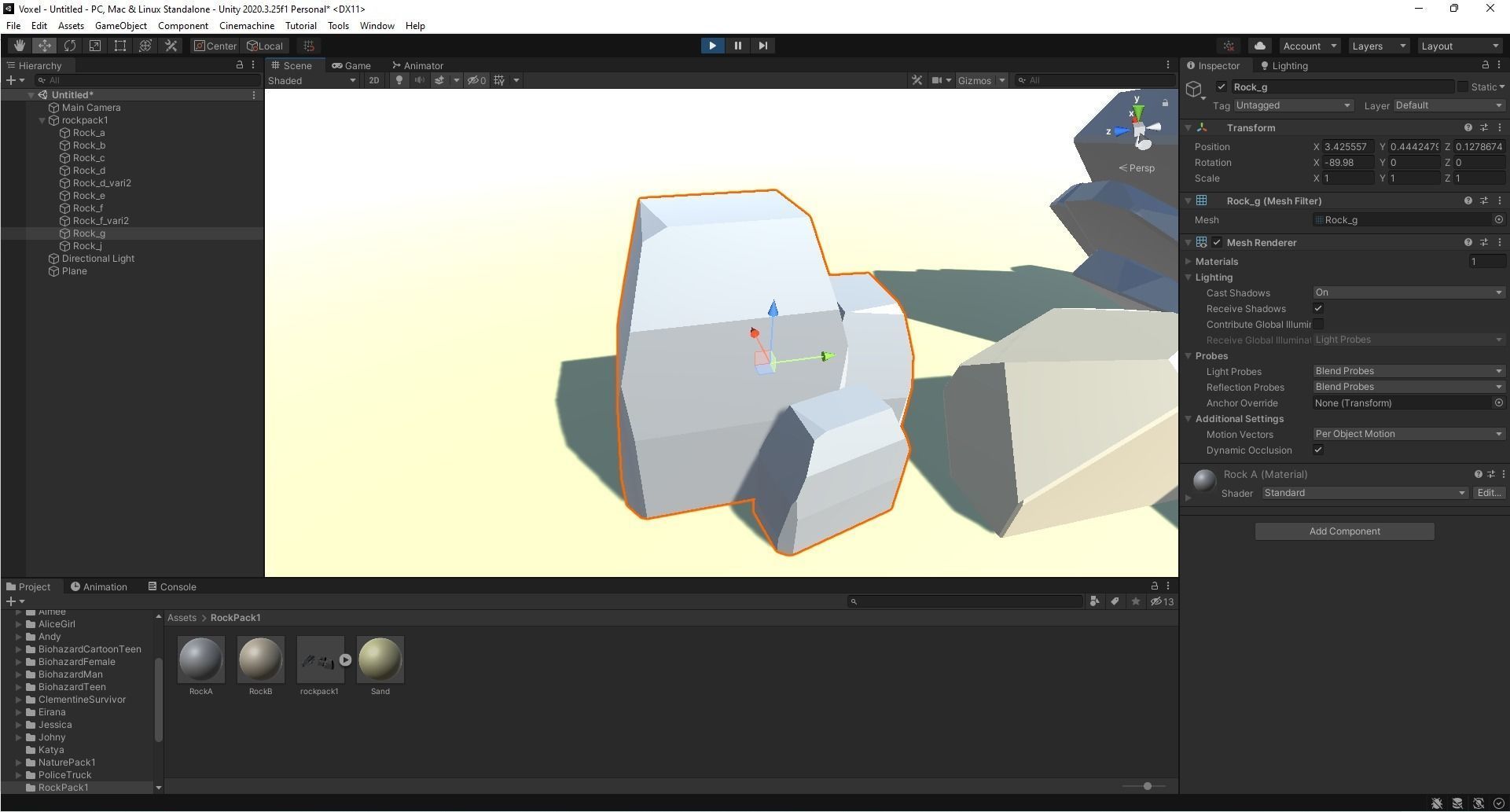 3D model Rock Pack 1 low poly environment VR / AR / low-poly | CGTrader
