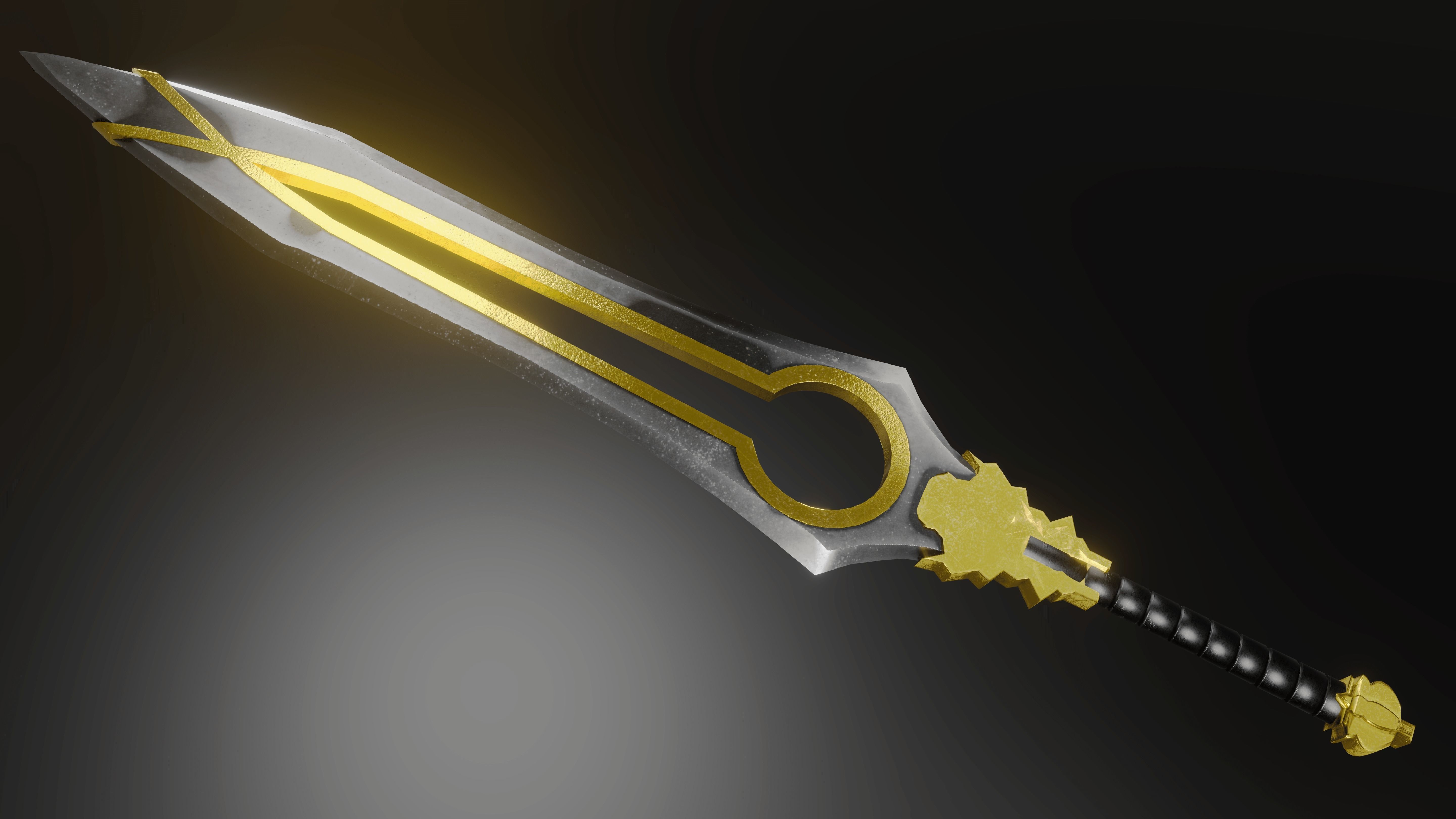 3D model The moon reaper sword VR / AR / low-poly | CGTrader