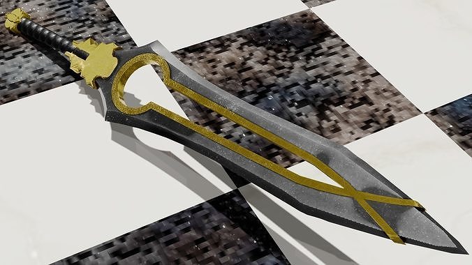 3D model The moon reaper sword VR / AR / low-poly | CGTrader