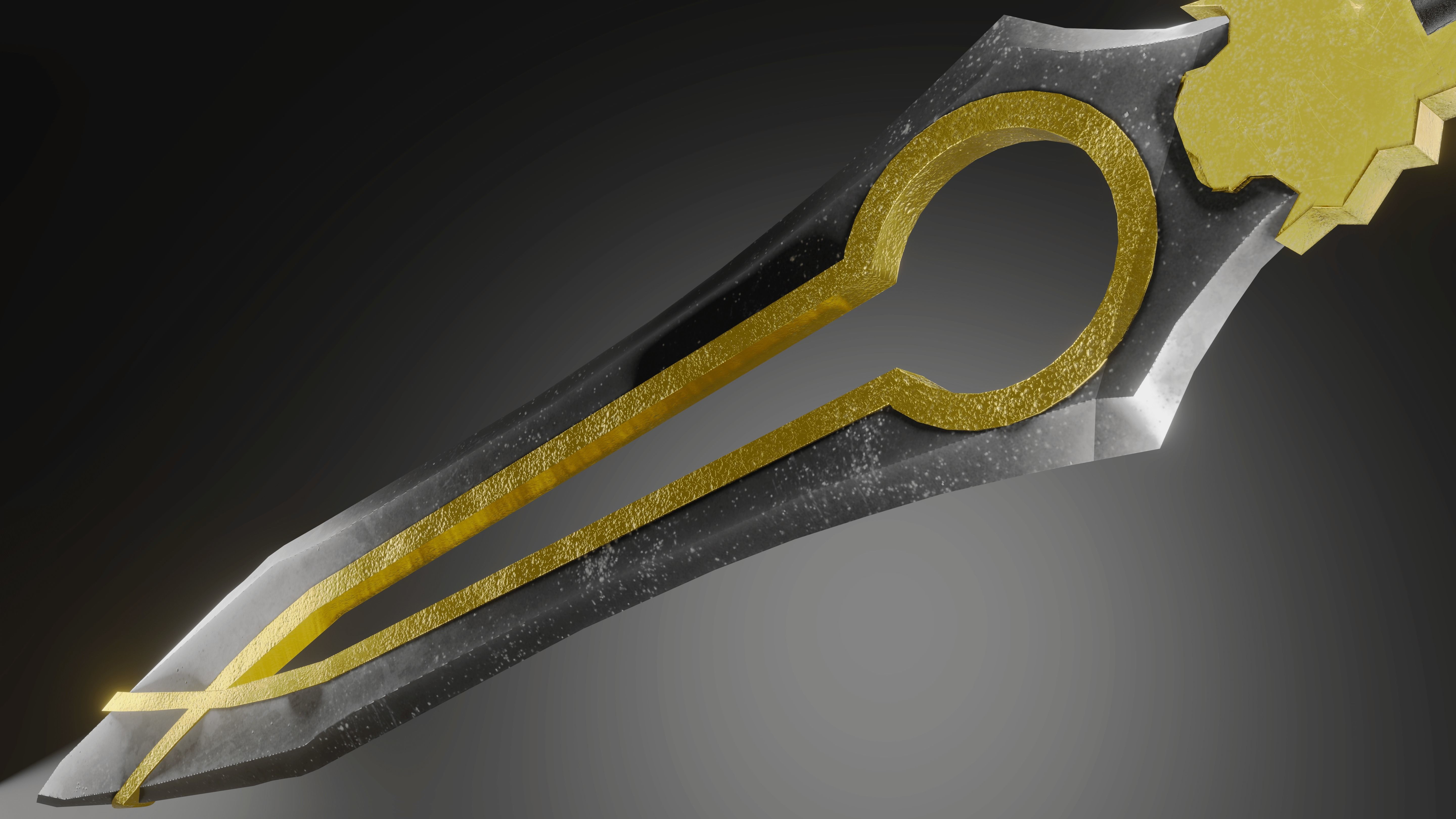 3D model The moon reaper sword VR / AR / low-poly | CGTrader
