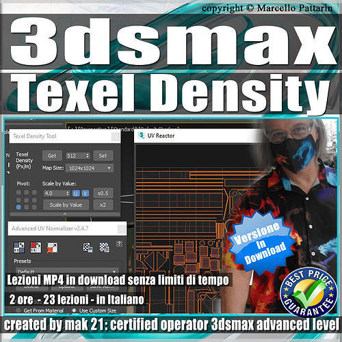 3ds max Texel Density dalla Teoria alla Pratica 3D model | CGTrader