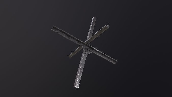 3D model Tank Trap 3D Model VR / AR / low-poly | CGTrader