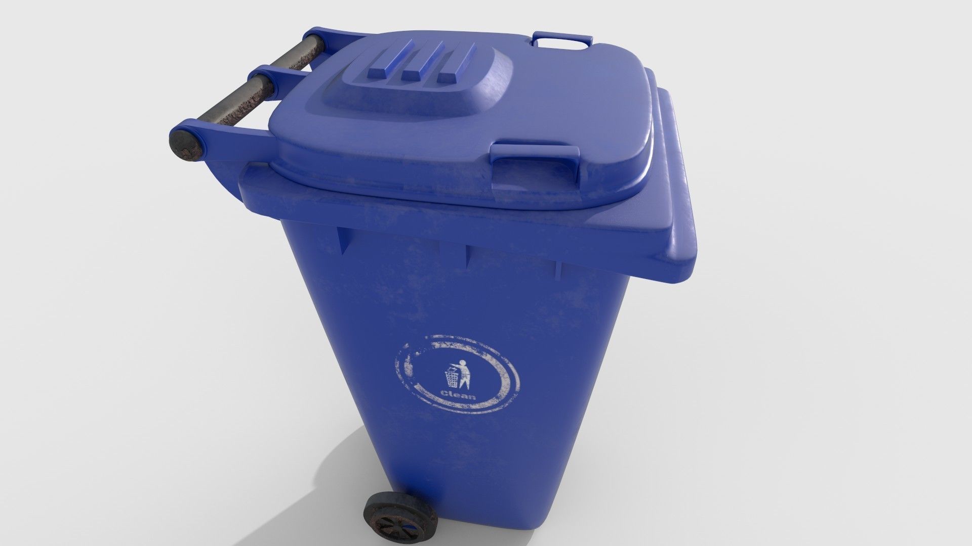 3D model 3D Dirty Dustbin VR / AR / low-poly | CGTrader