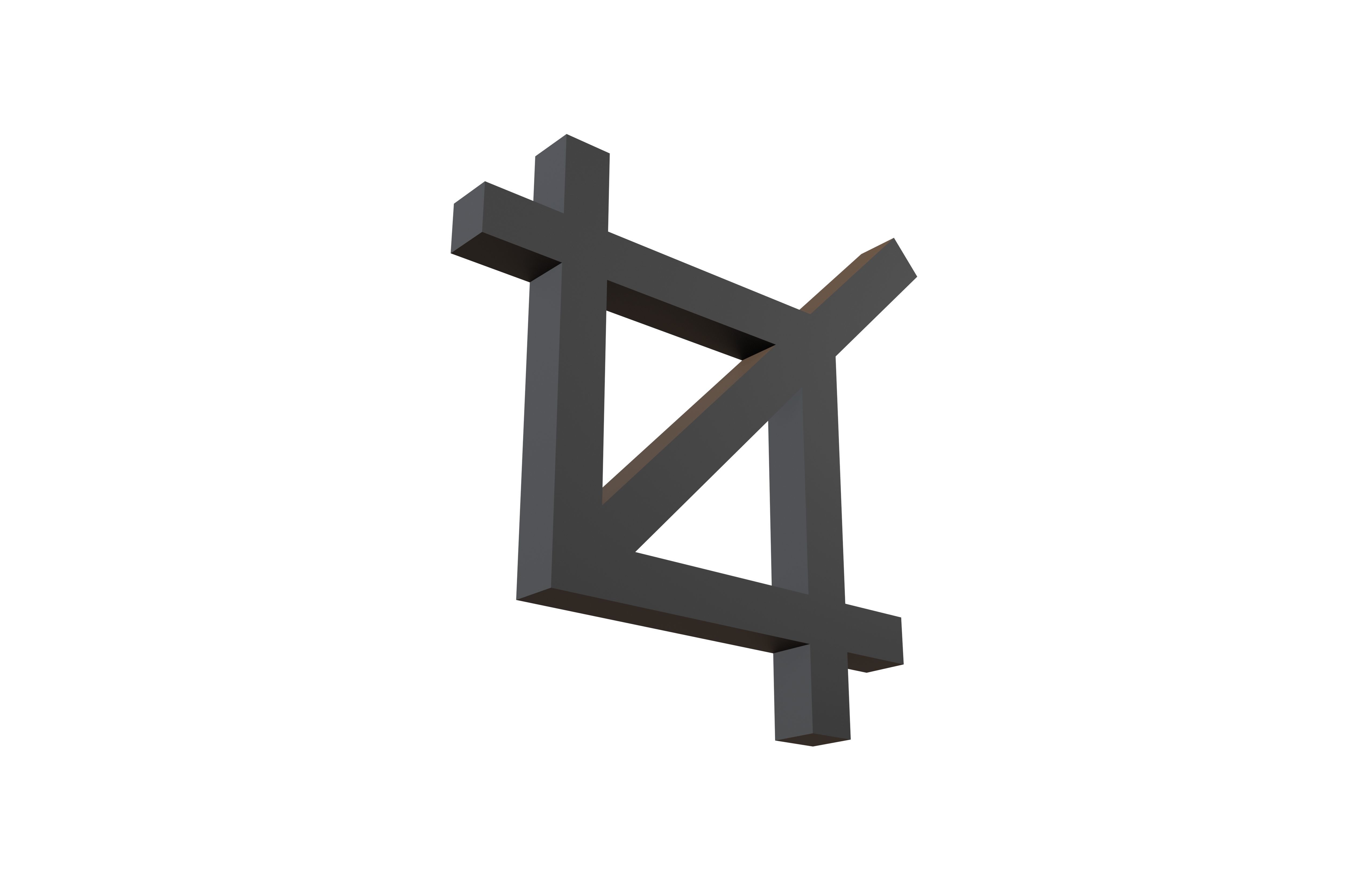 3D model Crop Symbol V1 001 VR / AR / low-poly | CGTrader