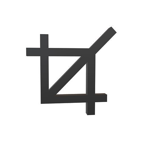 3D model Crop Symbol V1 001 VR / AR / low-poly | CGTrader