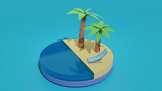 3D model Palm tree VR / AR / low-poly | CGTrader