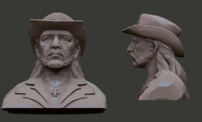Lemmy Kilmister 3D model 3D printable | CGTrader