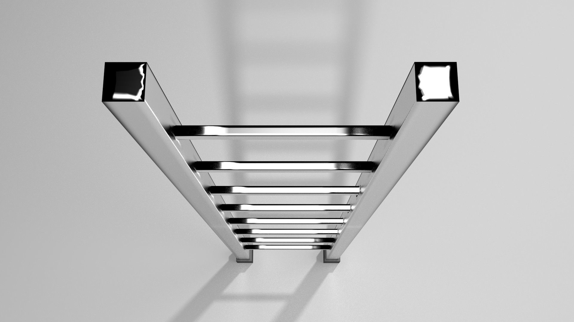 Ladder - Wall Straight 3D model | CGTrader