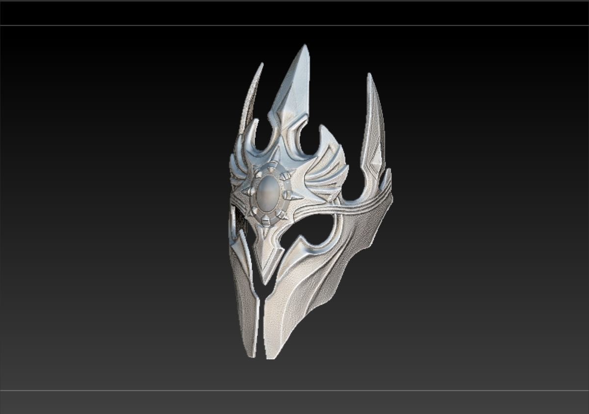 Death Knight 3D Mask - Lich King Arthas Warcraft helmet 3D model 3D ...