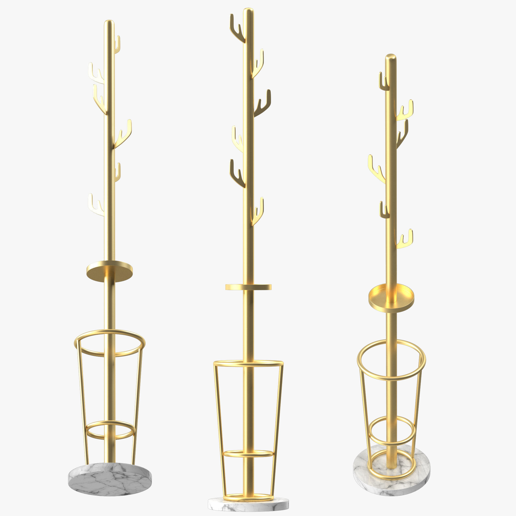 Standing Creative Metal Coat Rack 3D model | CGTrader