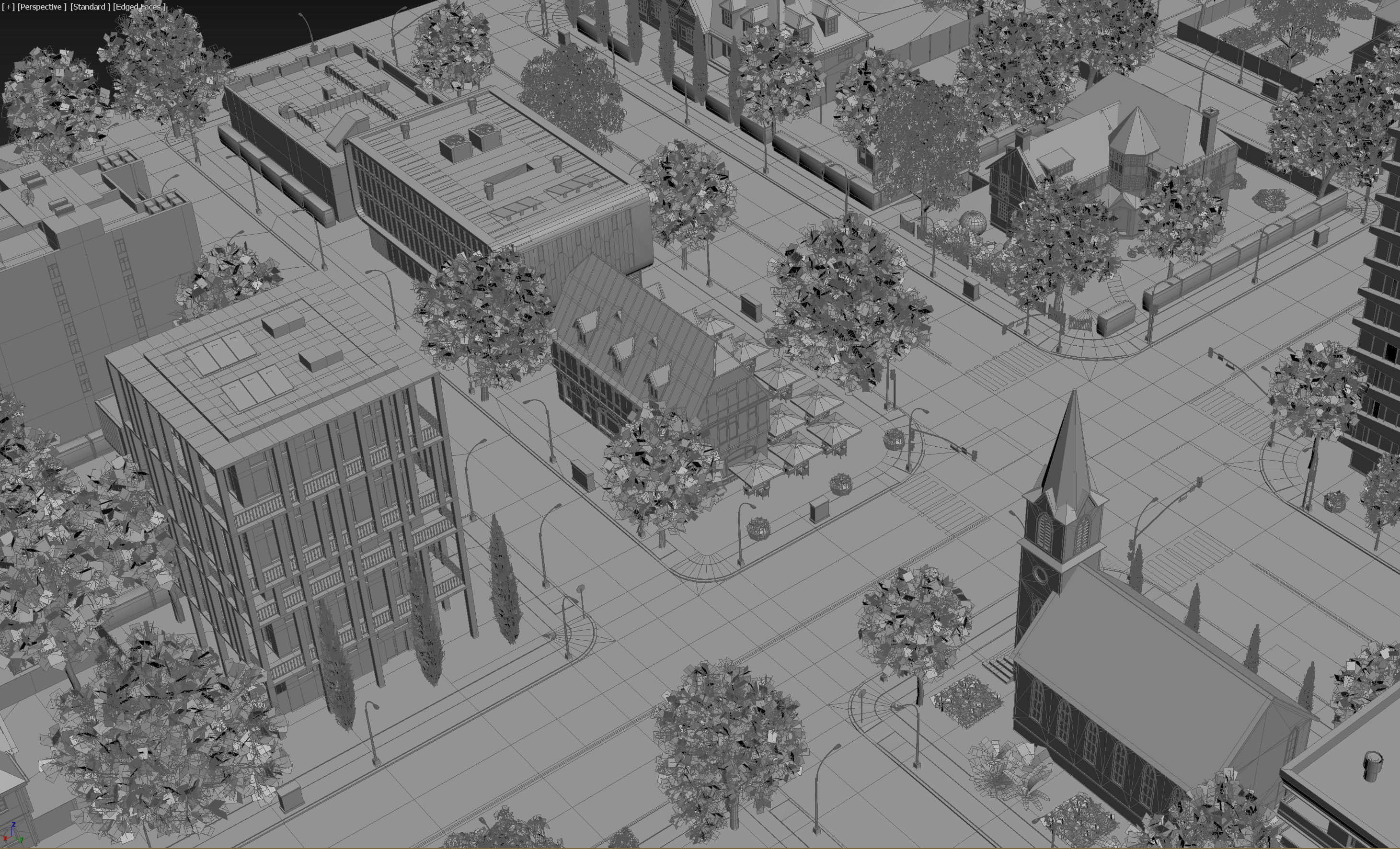 Suburb City 3D model | CGTrader