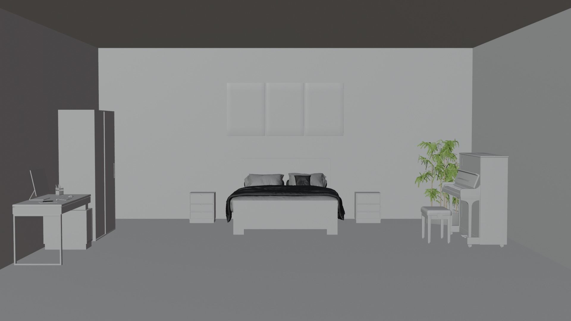 Modern Room Design free 3D model | CGTrader