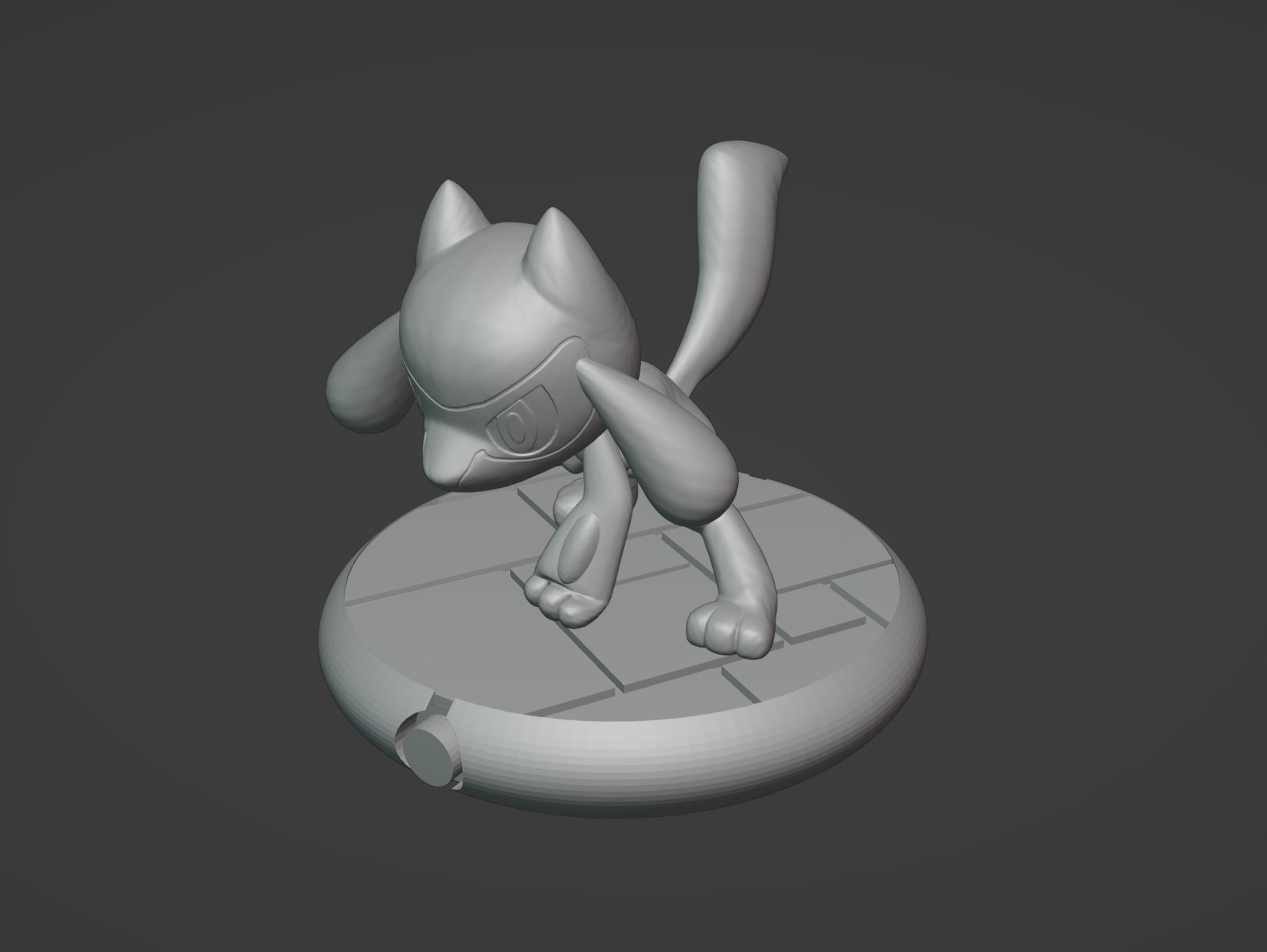 Riolu pokemon 3D print model 3D model 3D printable | CGTrader