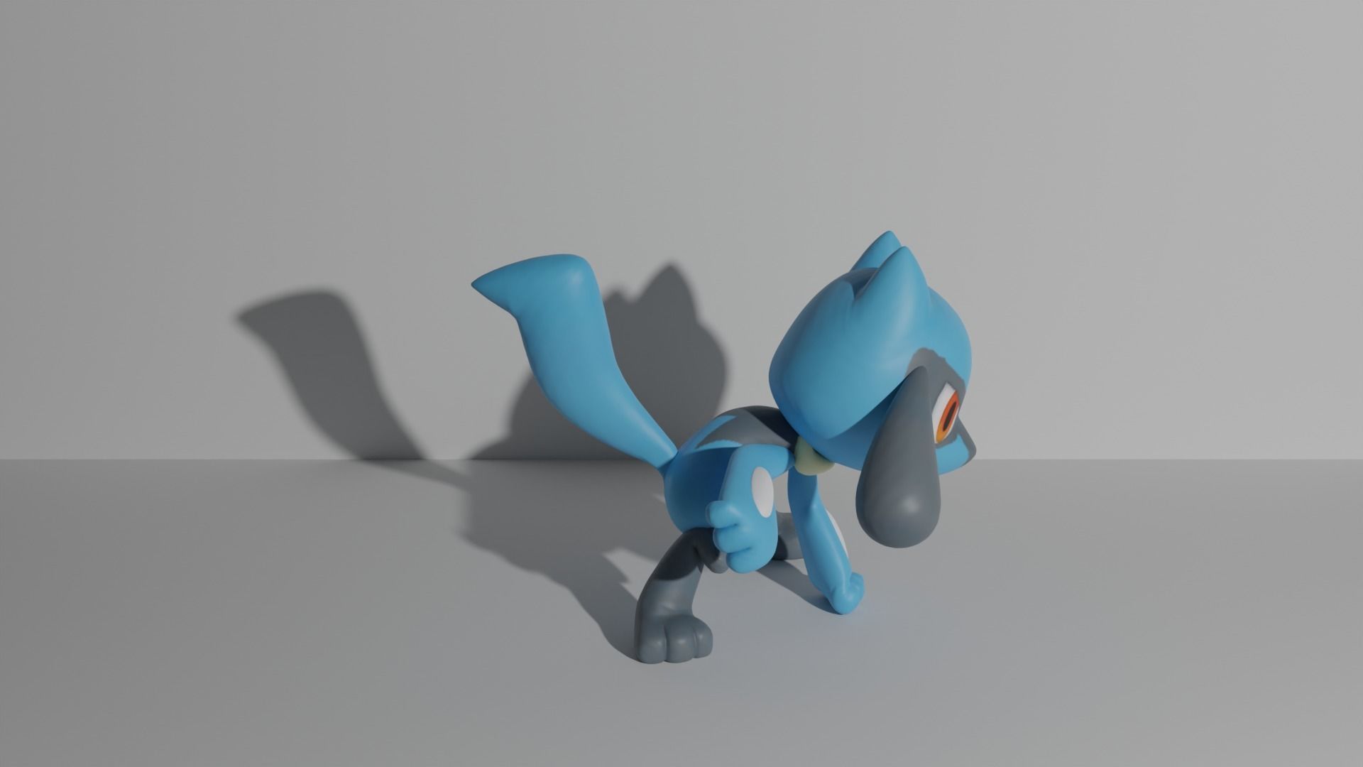 Riolu pokemon 3D print model 3D model 3D printable | CGTrader