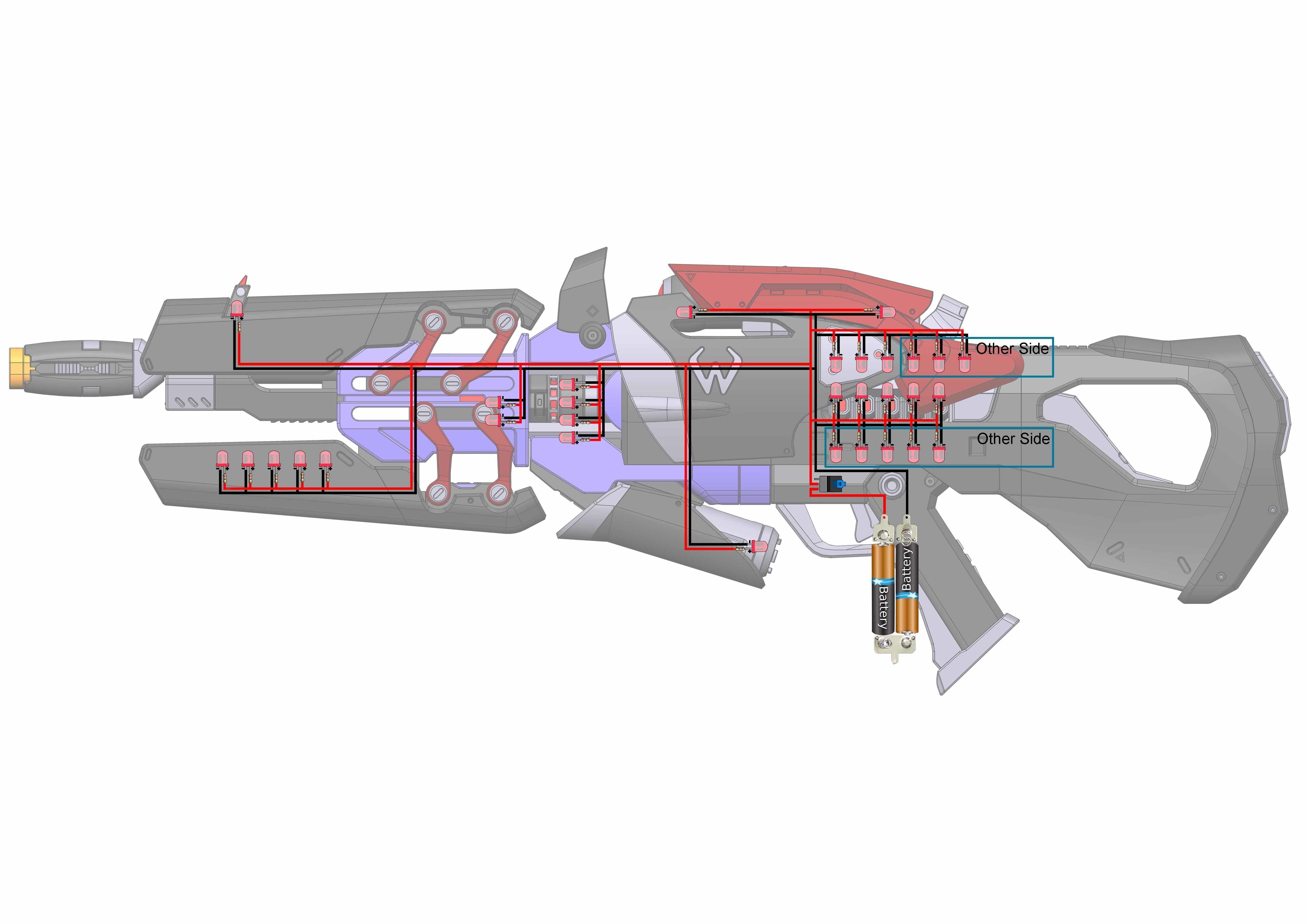 Widowmaker Noire Skin - Overwatch - Printable - STL 3D model 3D ...