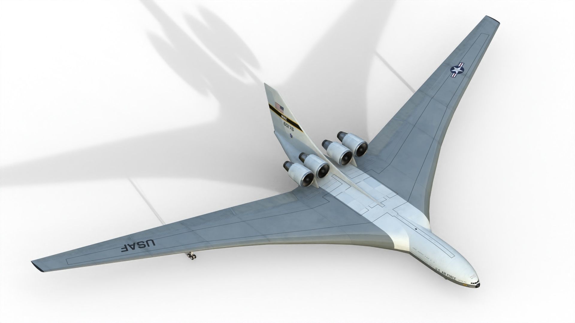 Lockheed CL-1201 nuclear powered aircraft 3D model | CGTrader
