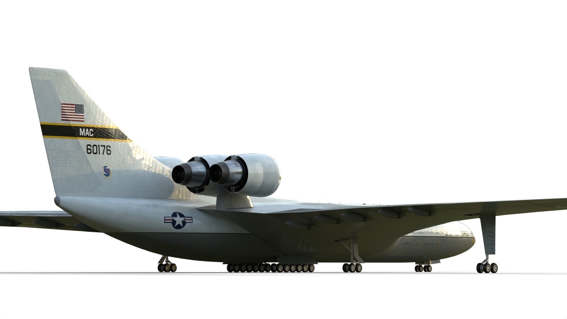 Lockheed CL-1201 nuclear powered aircraft 3D model | CGTrader