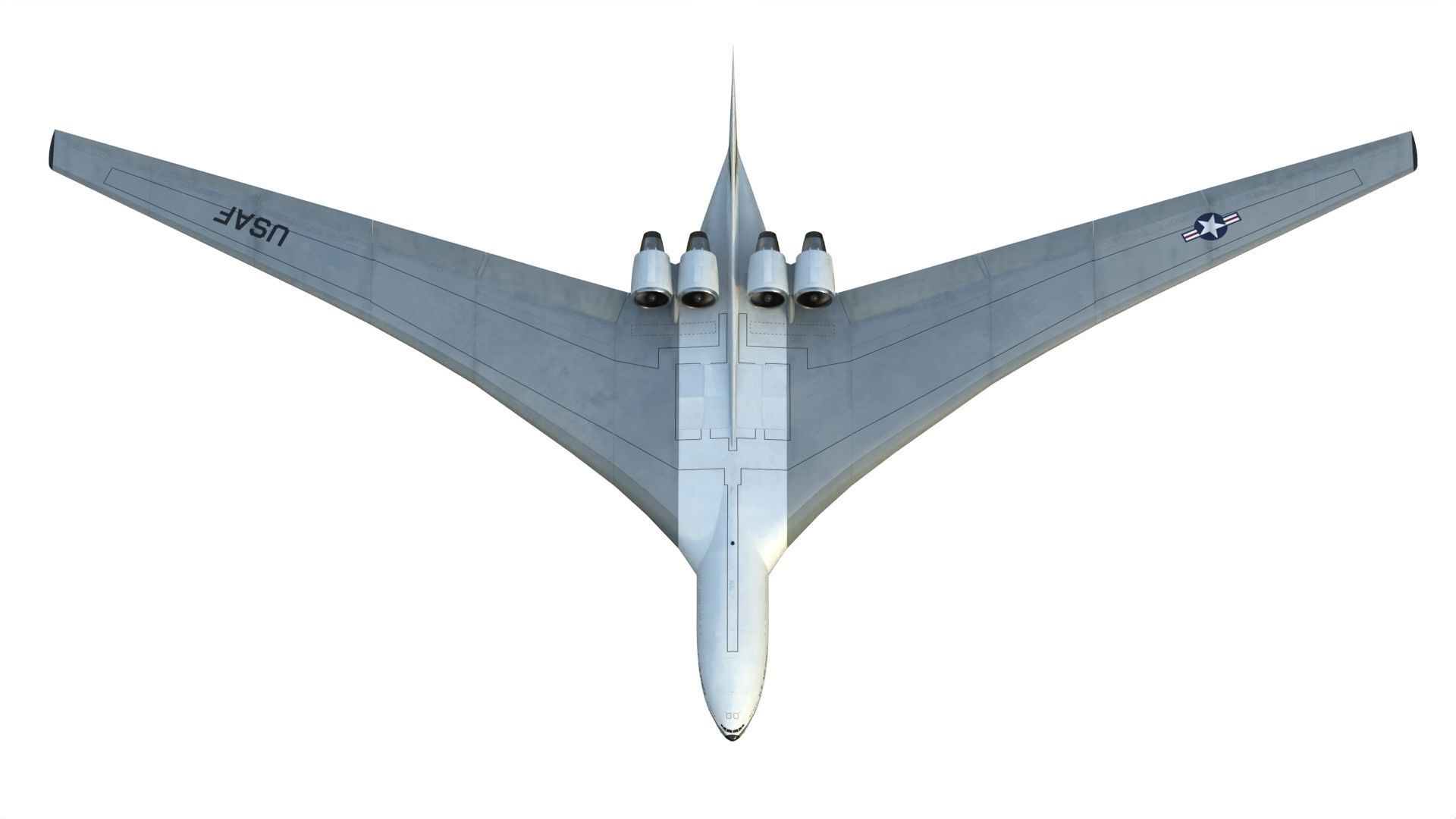 Lockheed CL-1201 nuclear powered aircraft 3D model | CGTrader
