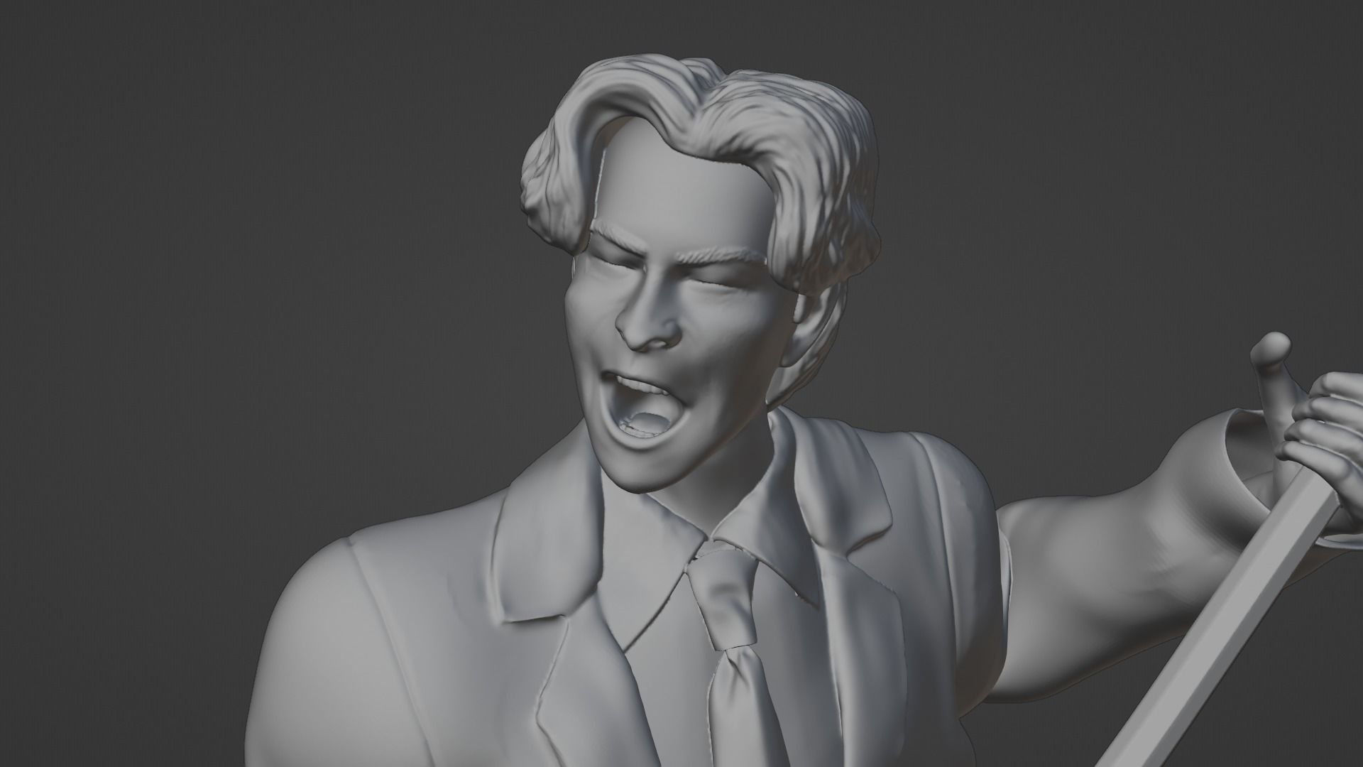 christian bale angry 3d model 3D model 3D printable | CGTrader