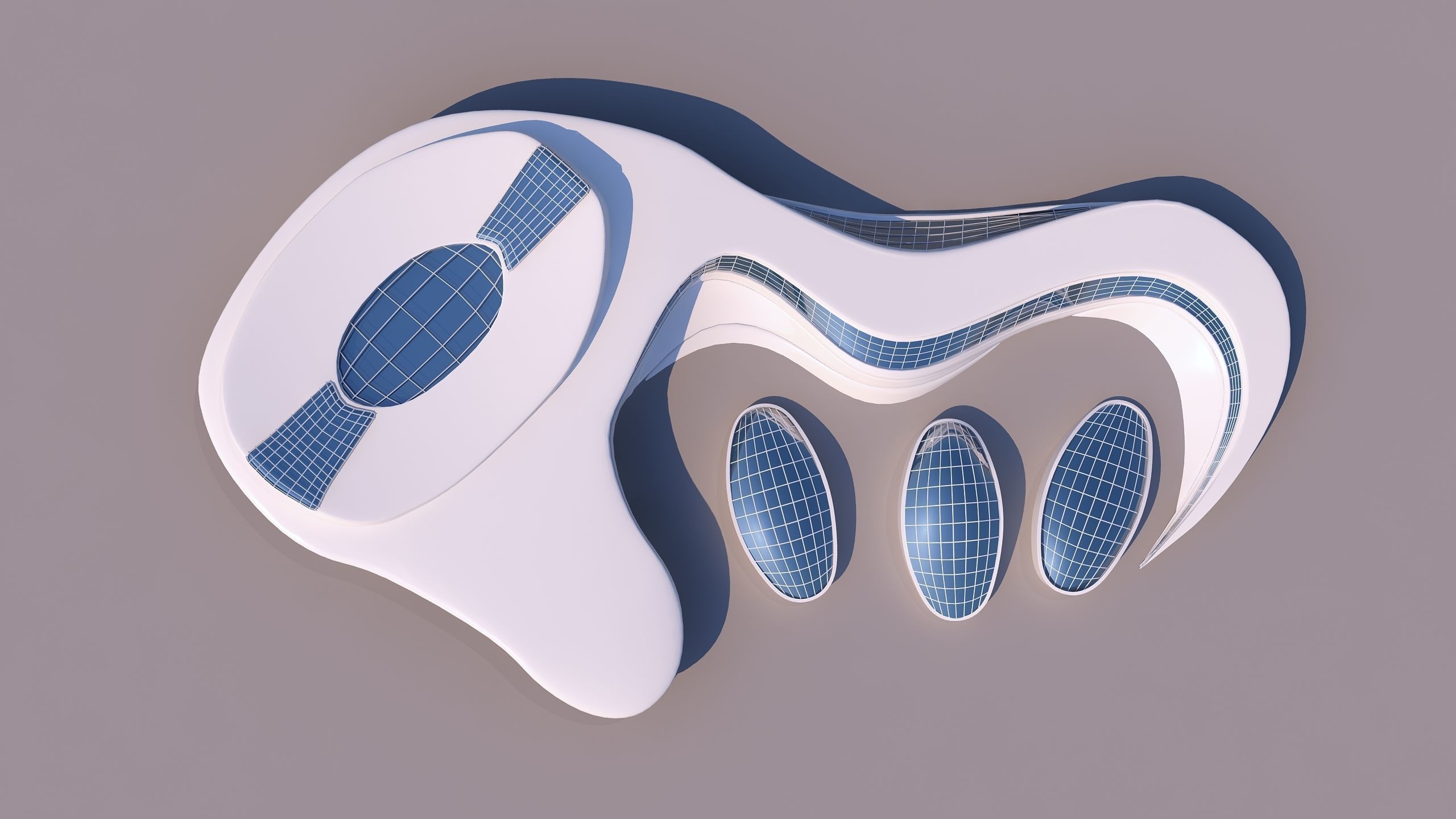 0086 - Organic Building 3D model | CGTrader