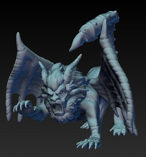 Manticore Miniature 3D model 3D printable | CGTrader