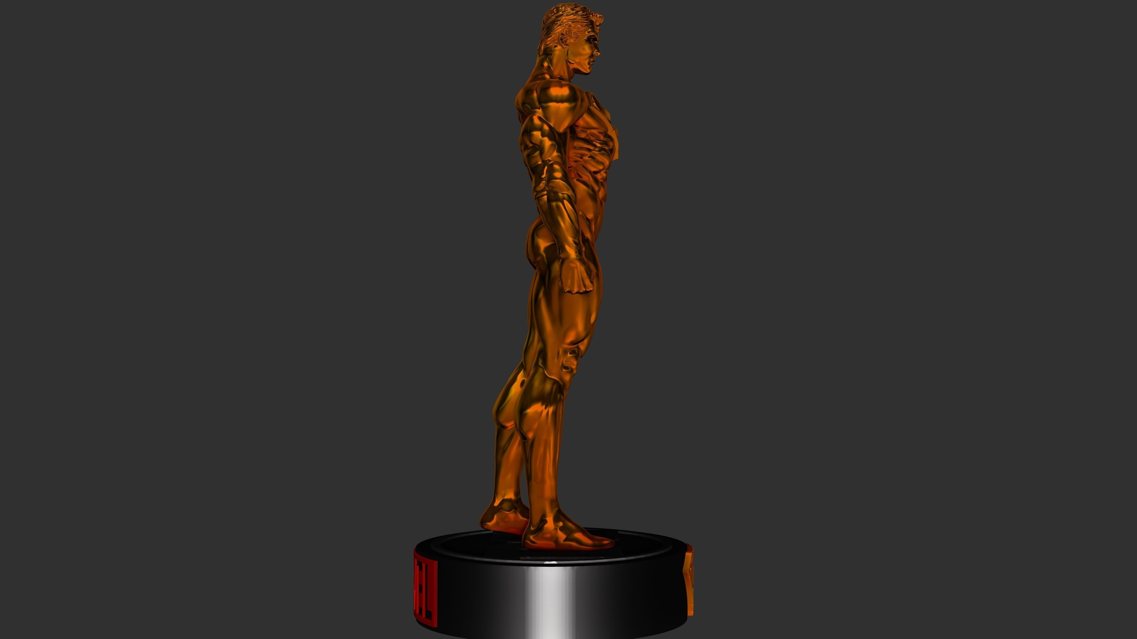 Superman Golden Herald 3D model 3D printable | CGTrader