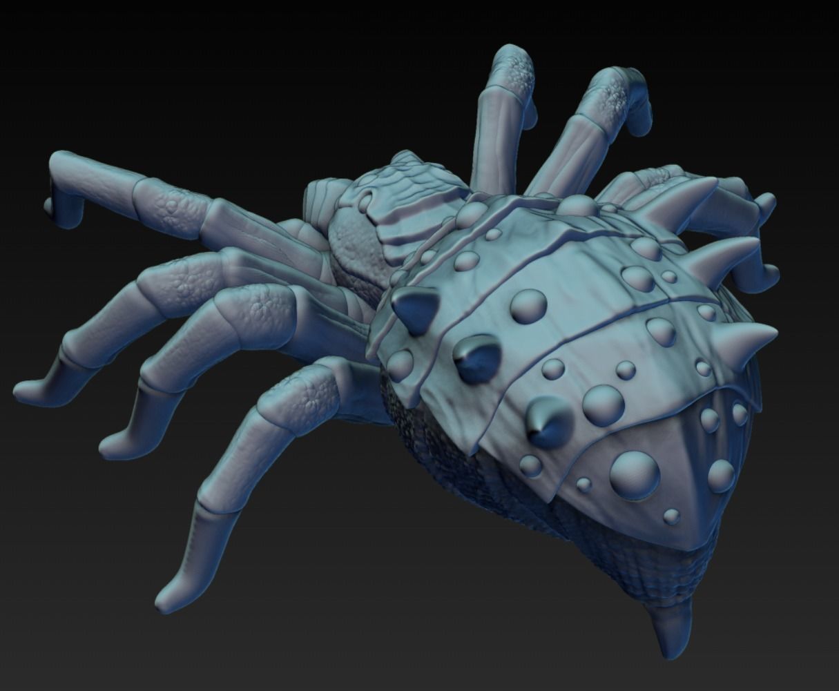 Spider Miniature 3D model 3D printable | CGTrader