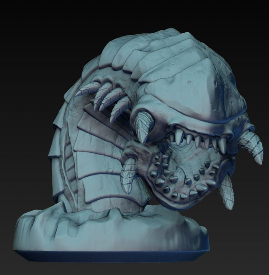 Sandworm Miniature 3D model 3D printable | CGTrader