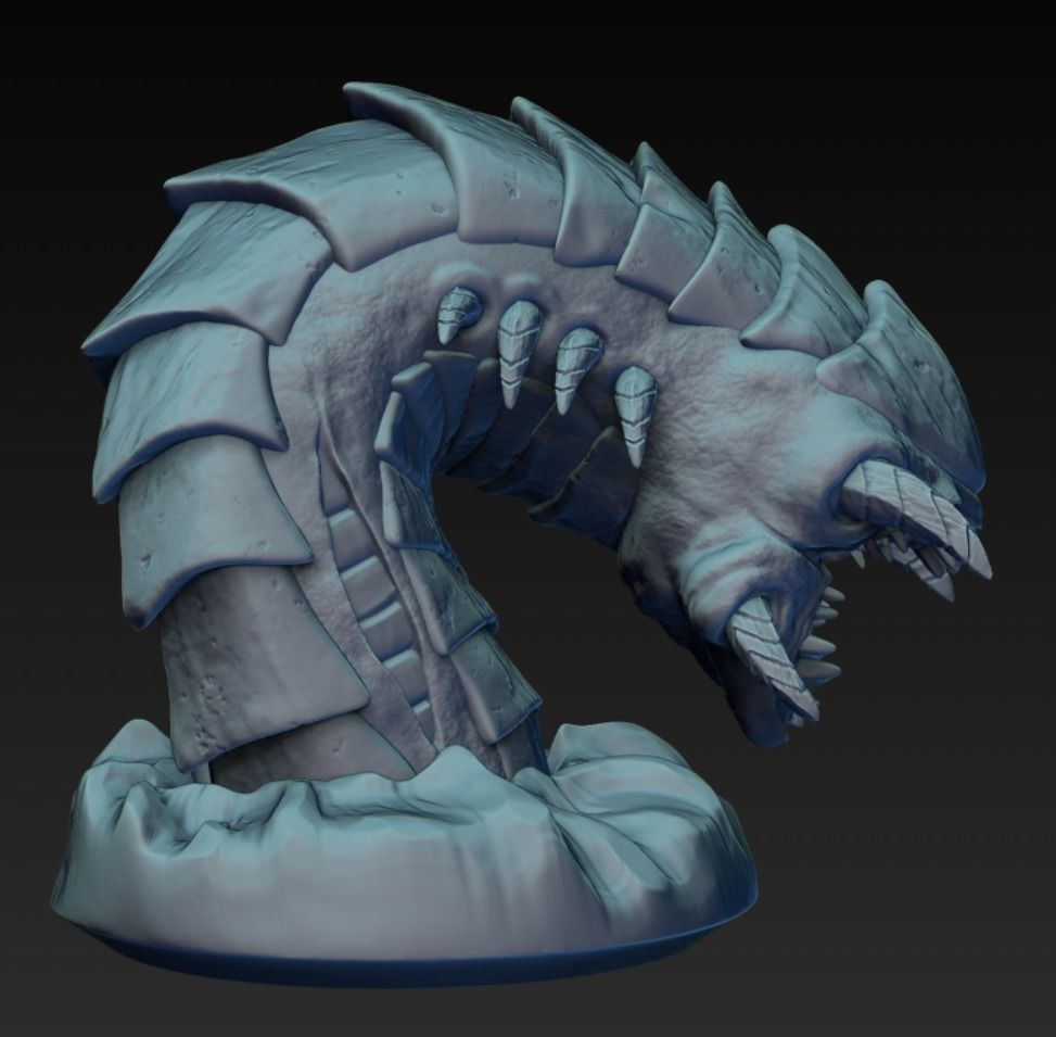 Sandworm Miniature 3D model 3D printable | CGTrader