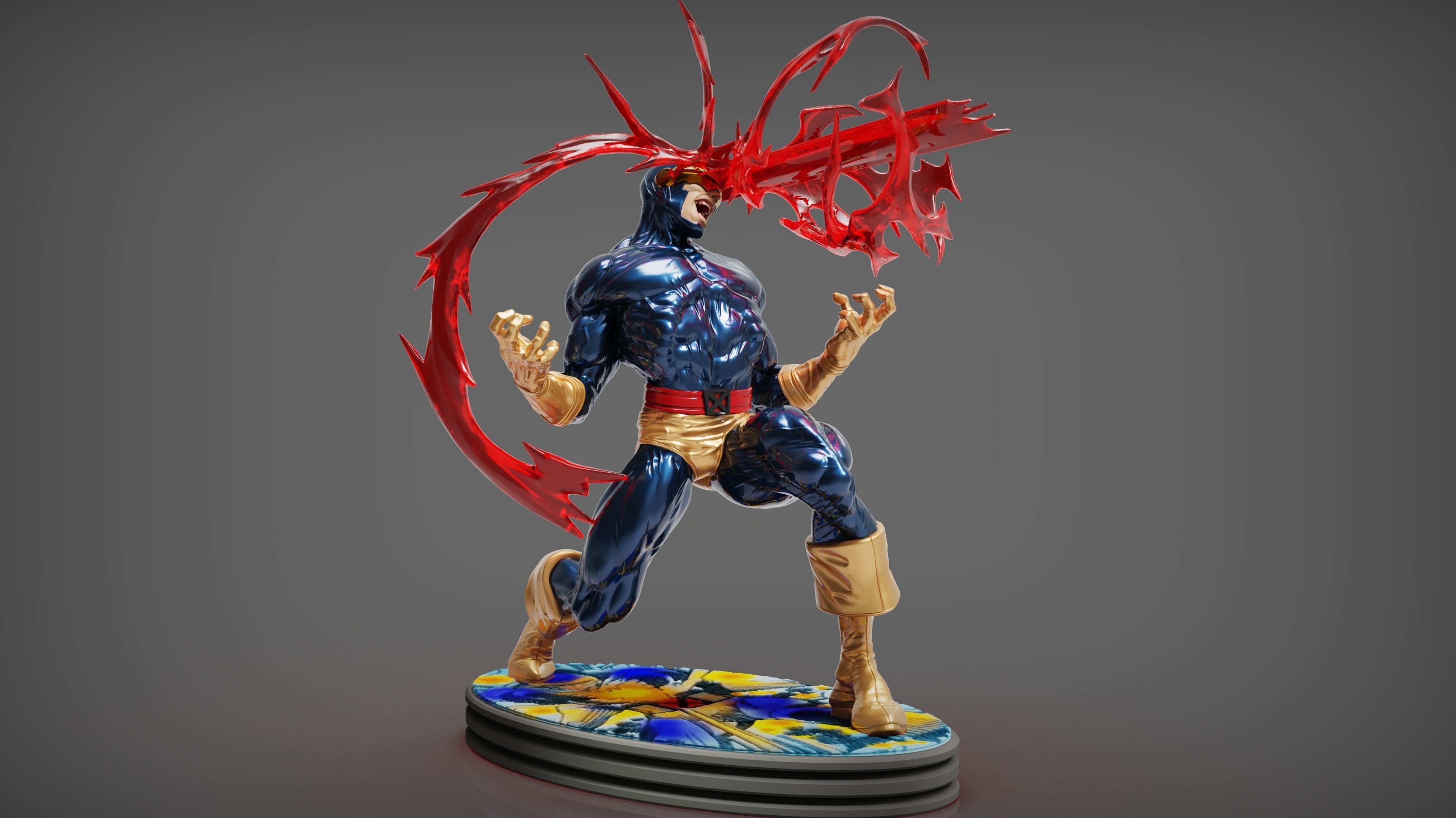 Cyclops character from street fighter 3D model 3D printable | CGTrader