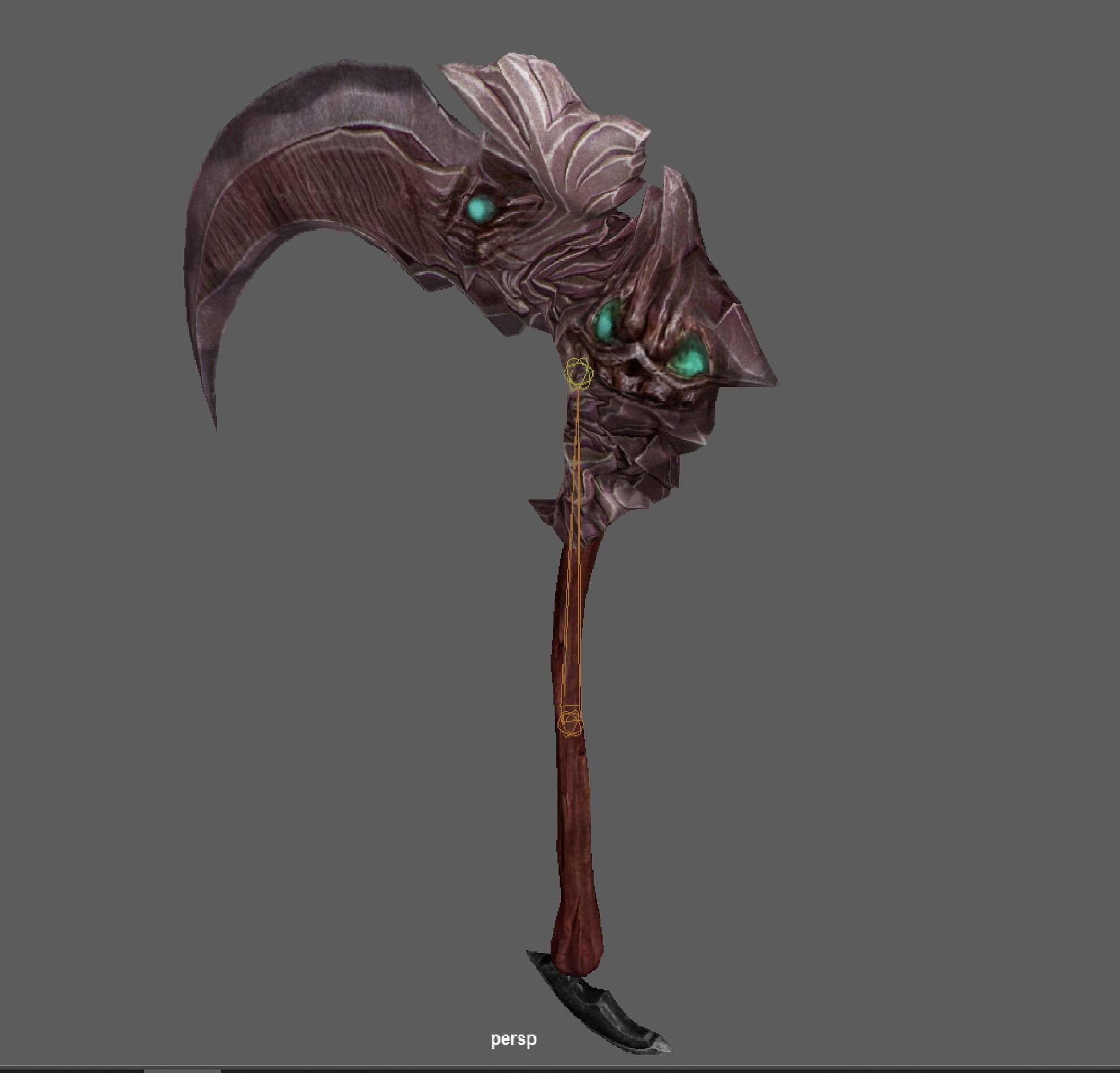 3D model Fantasy Scythe Reaper Weapon VR / AR / low-poly | CGTrader