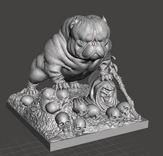 Perro bully exotico Calaveras 3D model 3D printable | CGTrader