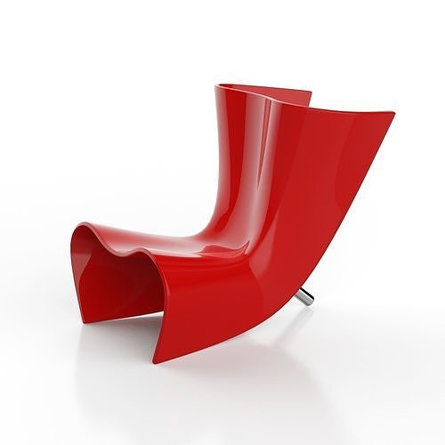 Felt chair 3D model | CGTrader